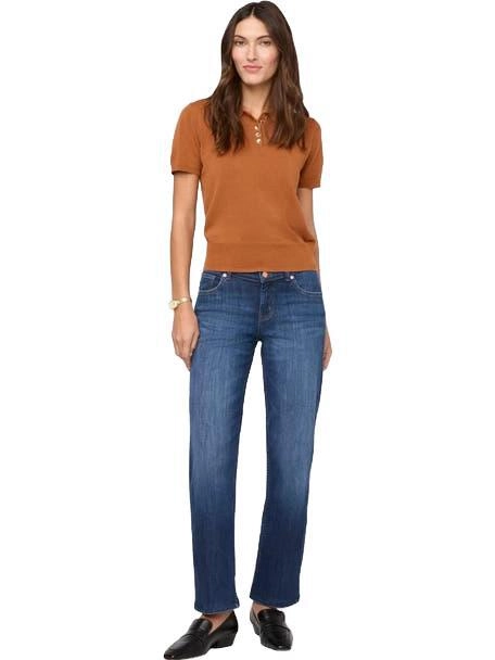 DUER Performance Denim Mid Rise Straight Leg Jeans - Blue-cascade