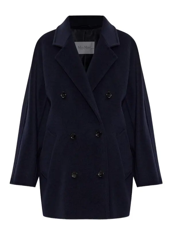 Max Mara Wool And Cashmere Short Coat - Blue
