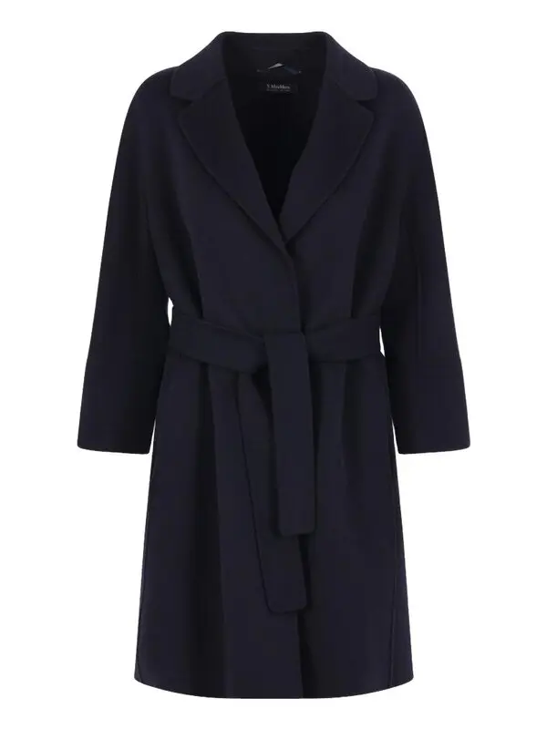 Max Mara Wool Midi Coat - Blue