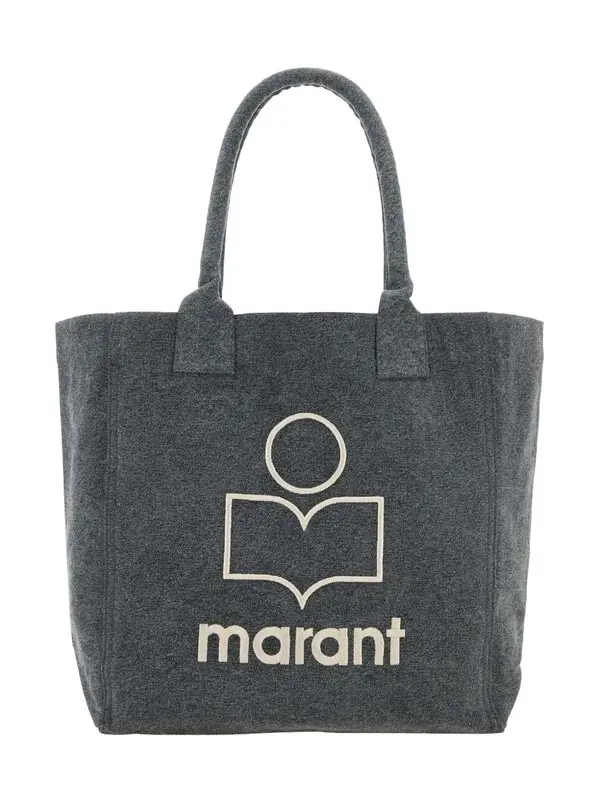 Isabel Marant Étoile Yenky Small Cotton Tote - Black