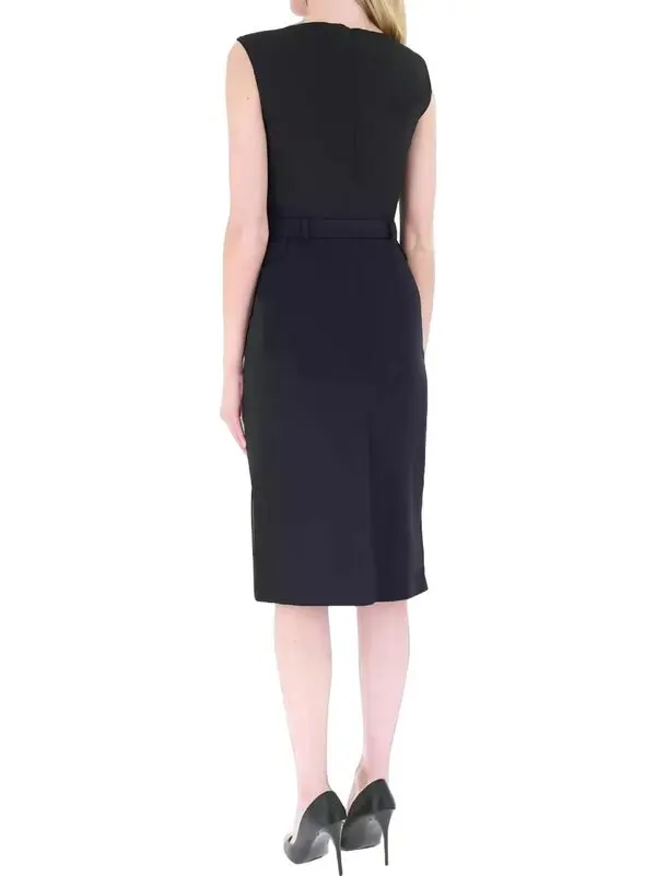 Pinko Acalypha Belted Midi Dress - Black