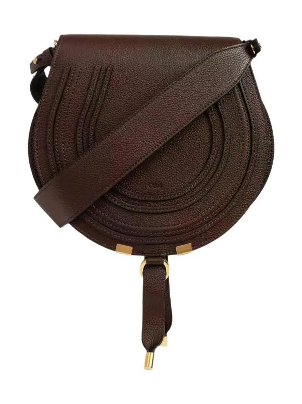 Chloé Marcie Leather Shoulder Bag - Brown