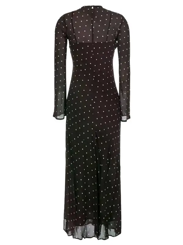 SEMICOUTURE Polka Dot Dress - Brown