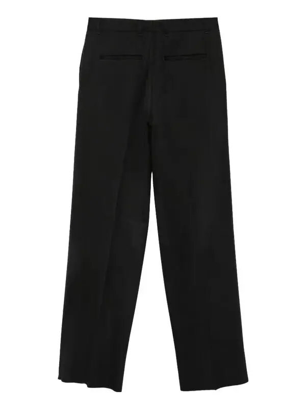LARDINI Pleated Tailored Trousers - Black