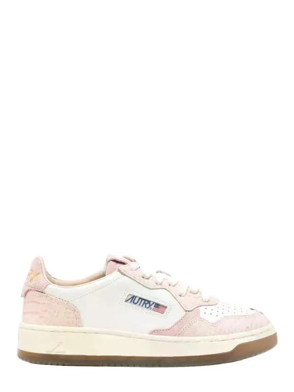AUTRY Medalist Croc-effect Sneakers - Neutrals