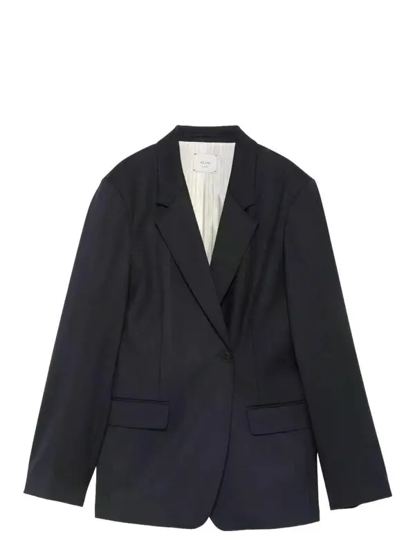 ALYSI Single-breasted Notched-lapel Blazer - Blue