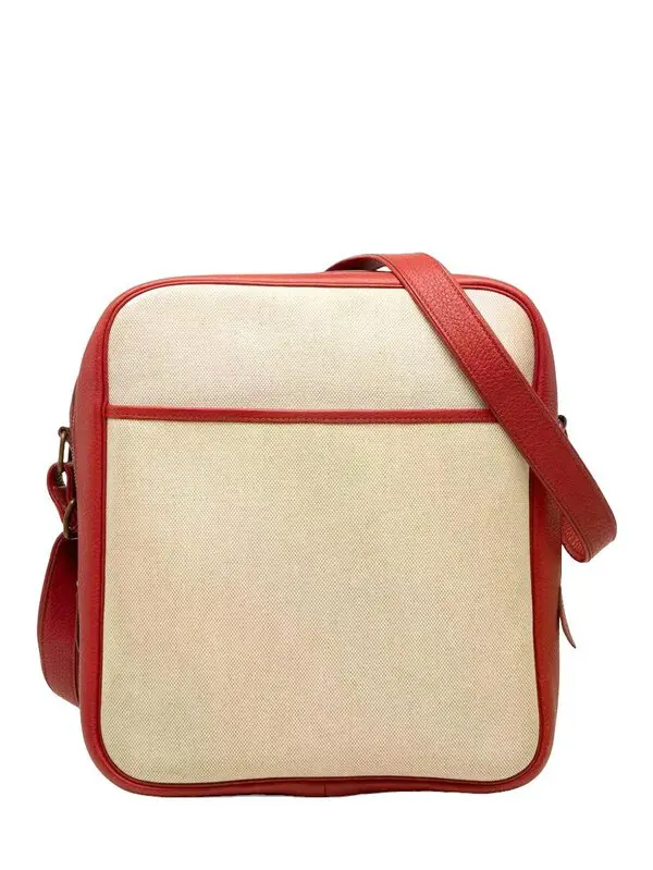 Hermès 20th Century Toile And Clemence Victoria Messenger Bag - Brown