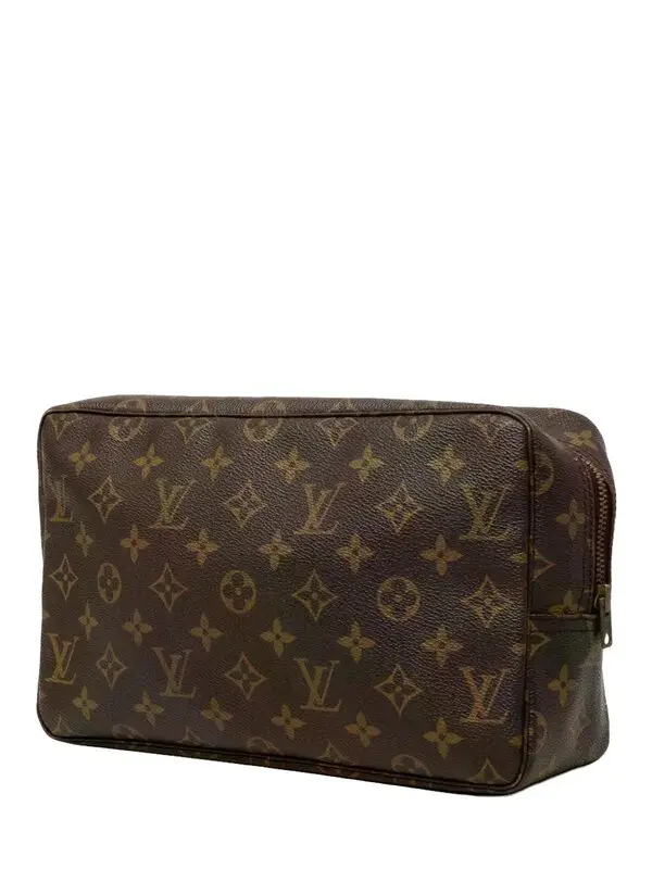 LOUIS VUITTON 20th Century Monogram Trousses Toilette 28 Clutch Bag - Brown