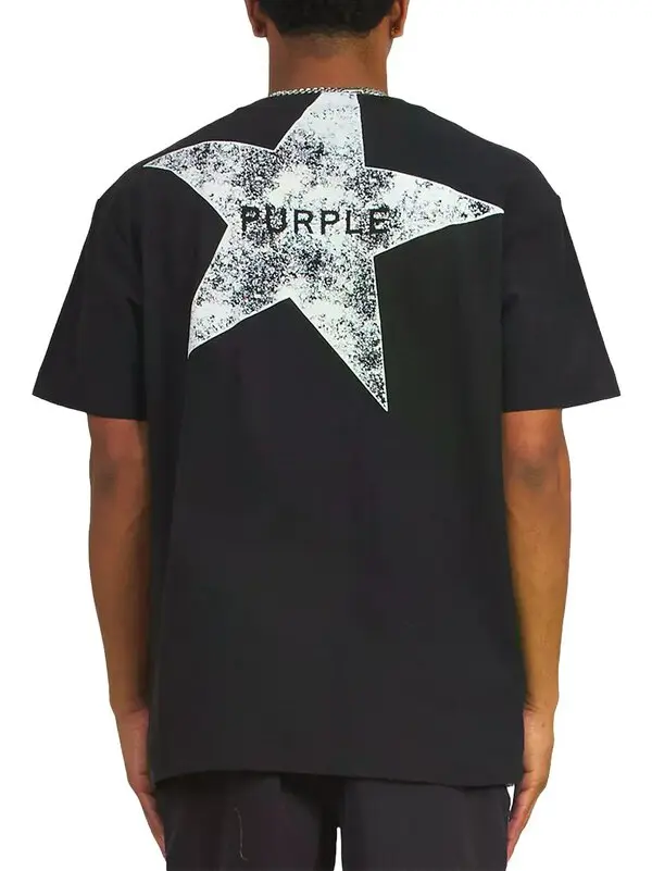 PURPLE BRAND Star Wordmark T-shirt - Black