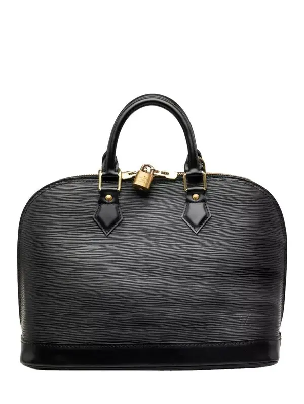 LOUIS VUITTON Epi Alma Pm Handbag - Black
