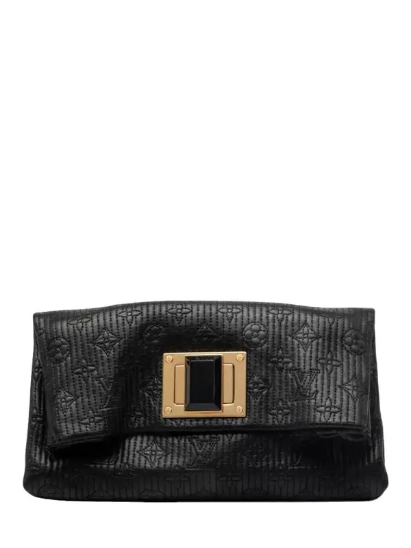 LOUIS VUITTON 2012 Monogram Pochette Altair Clutch Bag - Black