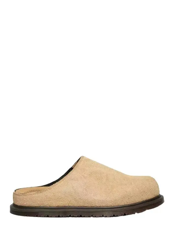 Dr. Martens San Hairy Suede Mules - Neutrals