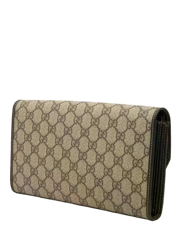 Gucci Gg Supreme Clutch Bag - Neutrals