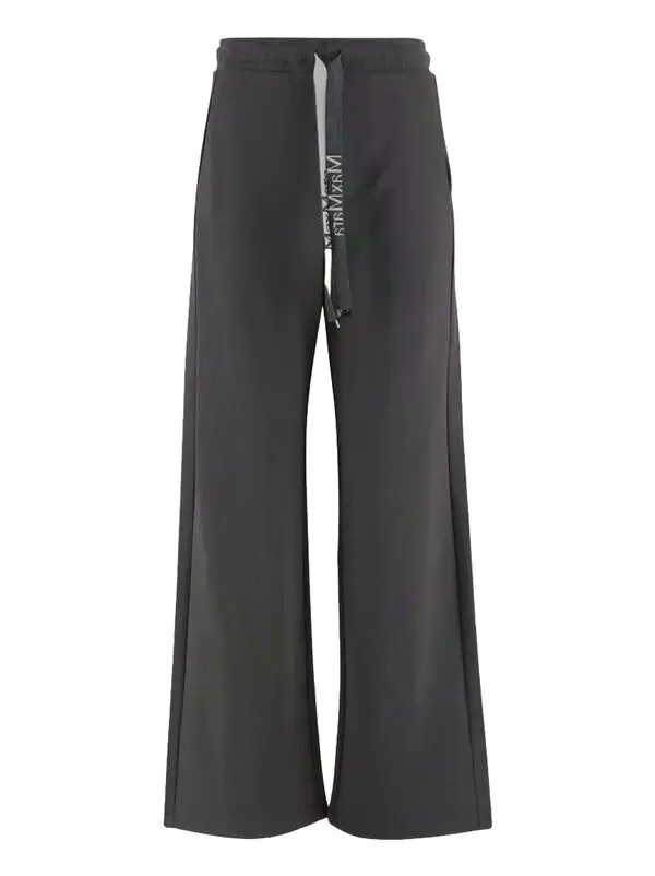 Max Mara Drawstring Wide-leg Track Pants - Grey