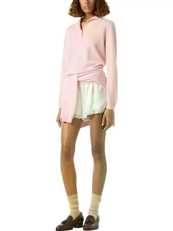 Loro Piana Sergio Polo-collar Cashmere Sweater - Pink
