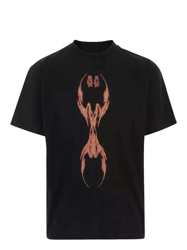 44 LABEL GROUP Logo-print T-shirt - Black