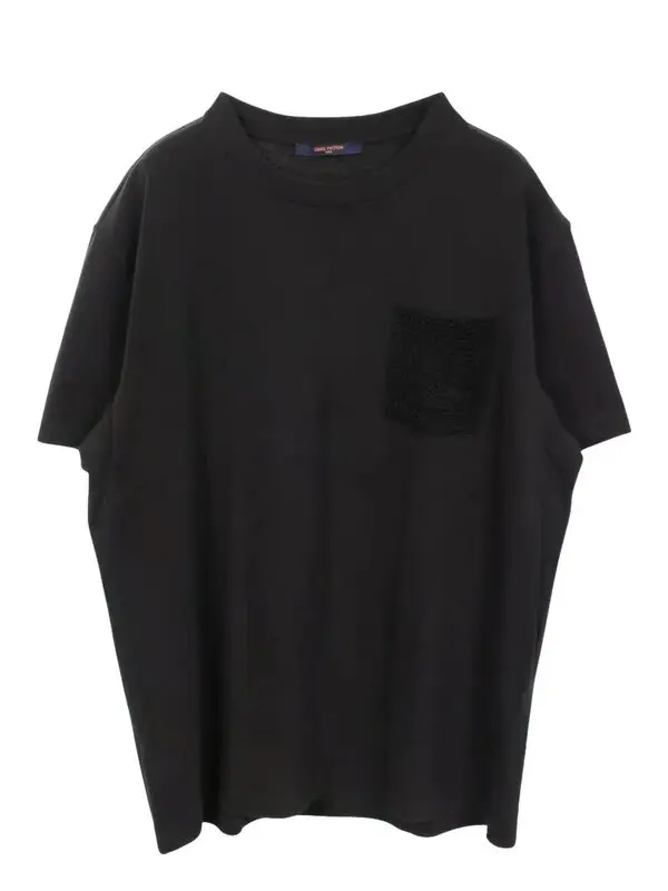 LOUIS VUITTON 2010s Inside Out Woven Pocket T-shirt - Black
