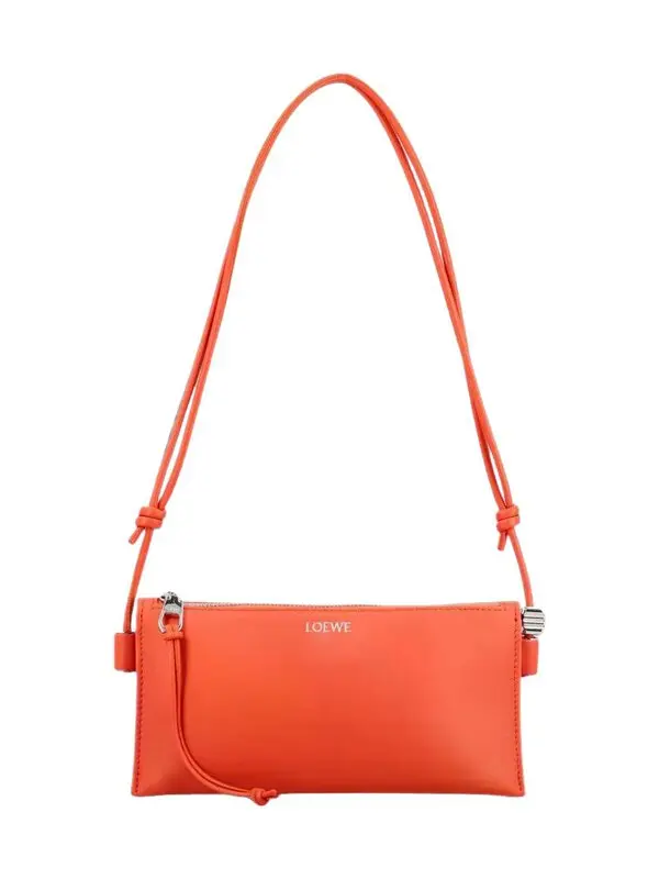 Loewe Leather Shoulder Bag - Orange