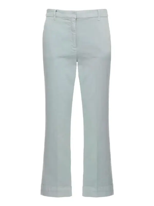 Marella Tailored Logo Patch Trousers - Blue