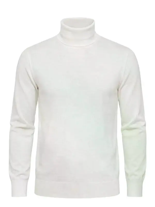 PAOLO PECORA Wool Turtleneck Sweater - White