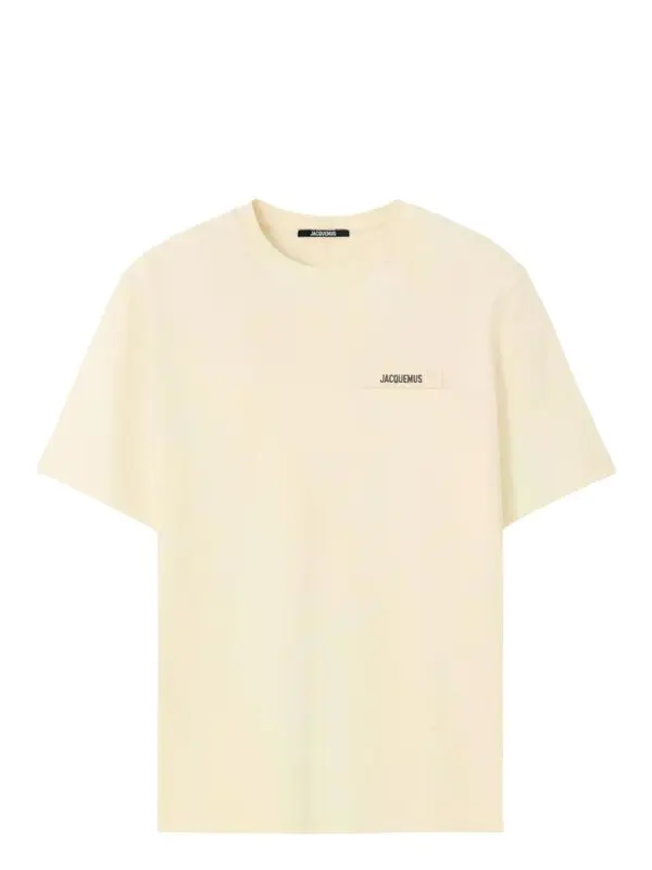 Jacquemus Logo-patch T-shirt - Neutrals