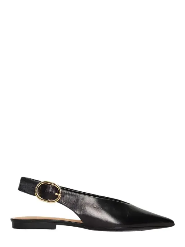 AREZZO Pointed-toe Buckle-fastening Slingback Pumps - Black