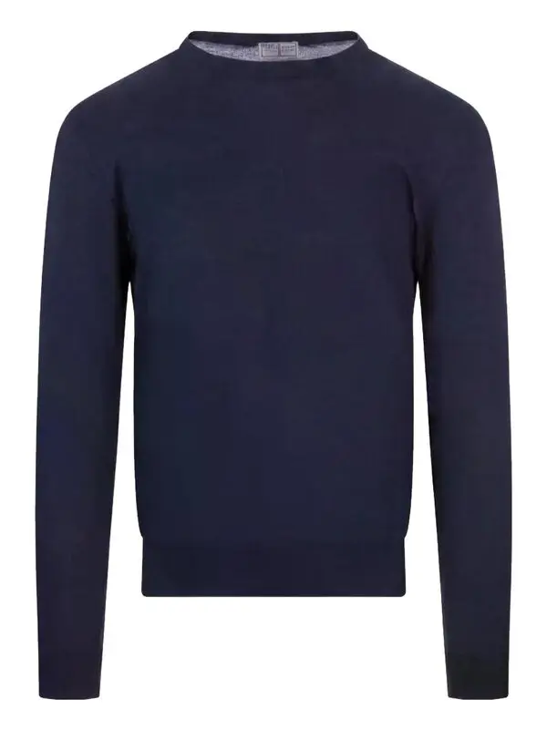 Fedeli Round Neck Sweater - Blue