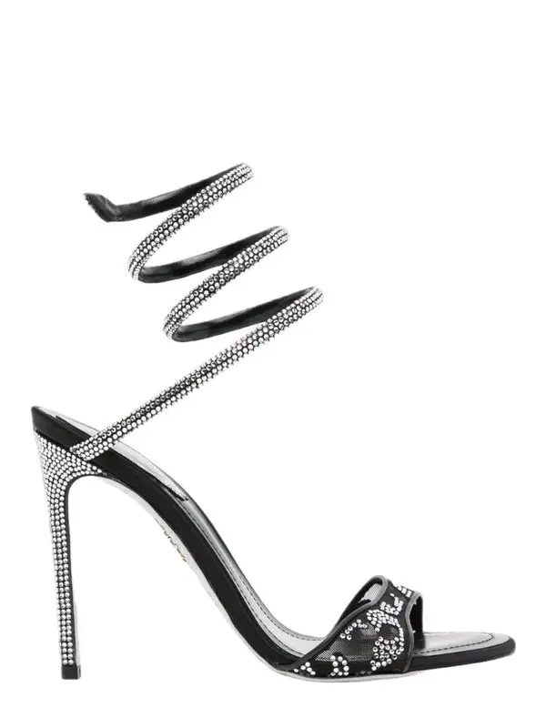 Rene Caovilla Allura Crystal-embellished Sandals - Black
