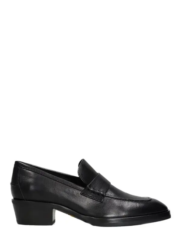 JIMMY CHOO Wilder Square-toe Loafers - Black