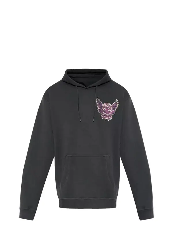 DIESEL® Graphic Print Hoodie - Grey