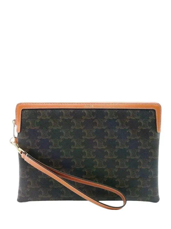 Celine Triomphe Clutch Bag - Black