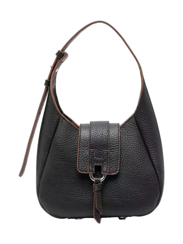 Hogan Logo-plaque Shoulder Bag - Black