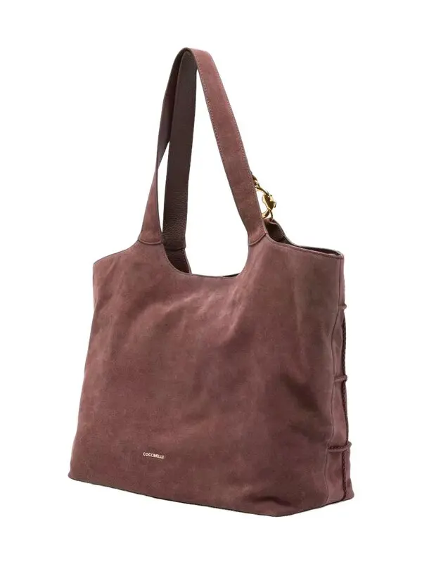 COCCINELLE Suede Shoulder Bag - Red