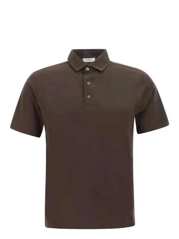 DIKTAT Cotton Polo Shirt - Brown