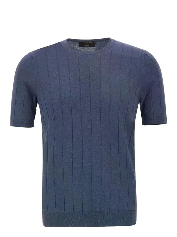 GRAN SASSO Crew-neck T-shirt - Blue