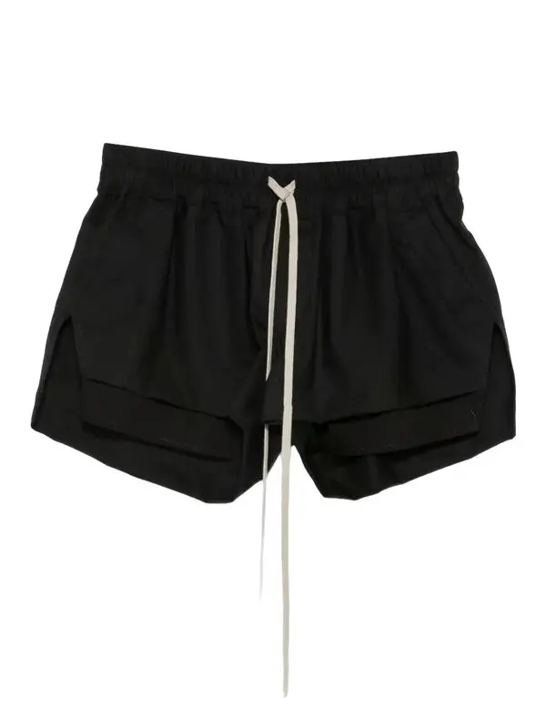 Rick Owens Drawstring Wool Shorts - Black