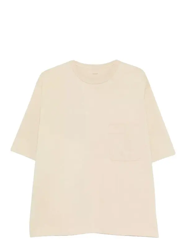 LEMAIRE Patch-pocket Short-sleeve T-shirt - Neutrals