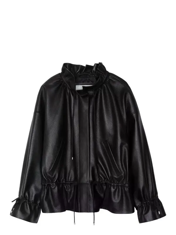 3.1 Phillip Lim Ruffle Collar Jacket - Black