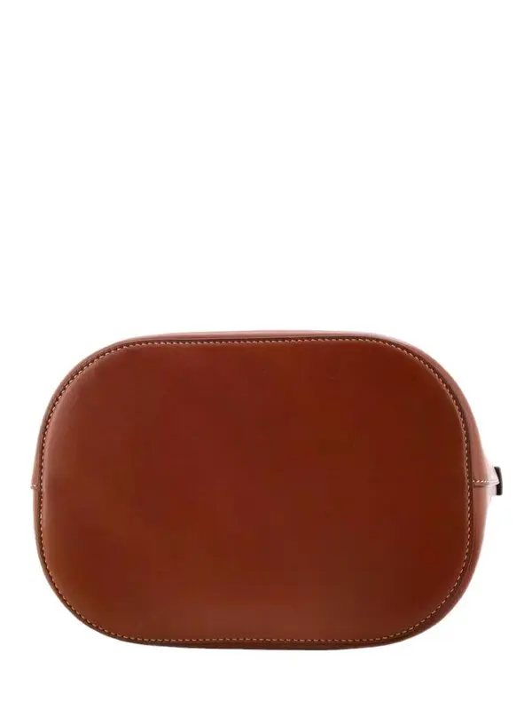 Celine Louise Bag Leather Medium Bucket Bag - Brown