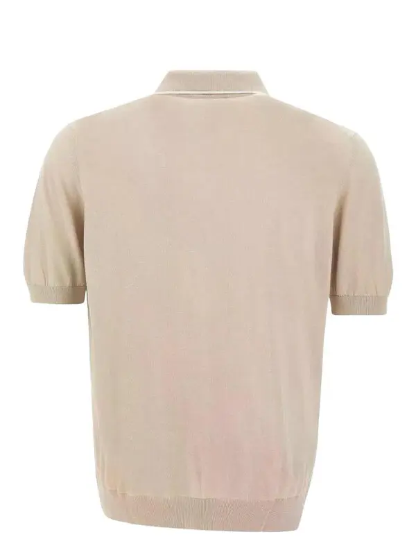 GRAN SASSO Stripe-detail Fine-knit Shirt - Neutrals