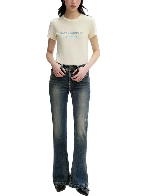 Miss Sixty Mid-rise Flared Jeans - Blue