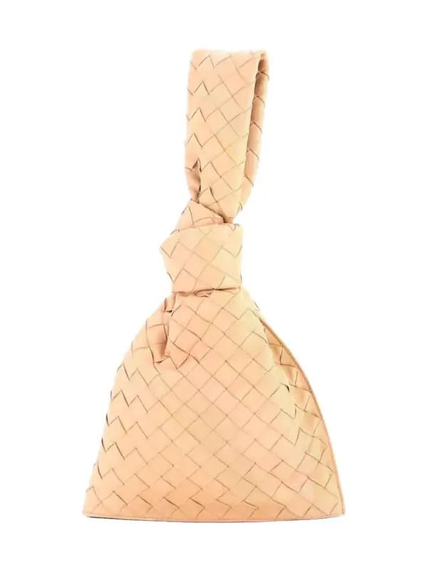 Bottega Veneta Twist Intrecciato Nappa Mini Clutch Bag - Neutrals