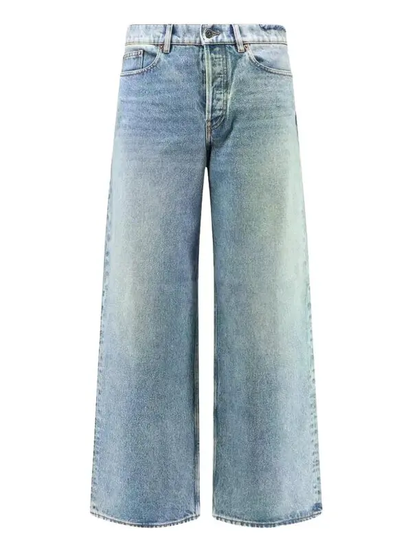 GOLDEN GOOSE Faded Effect Wide-leg Jeans - Blue