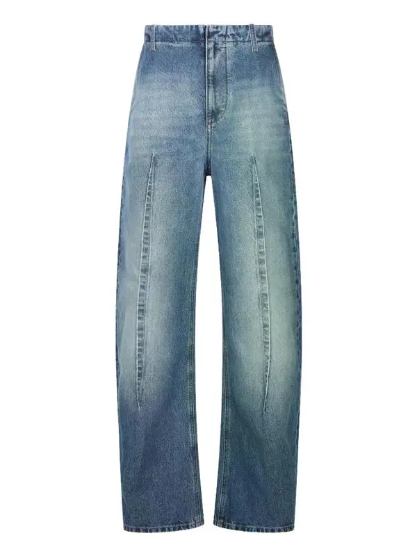 MAISON MARGIELA Seam-detail Straight-leg Jeans - Blue