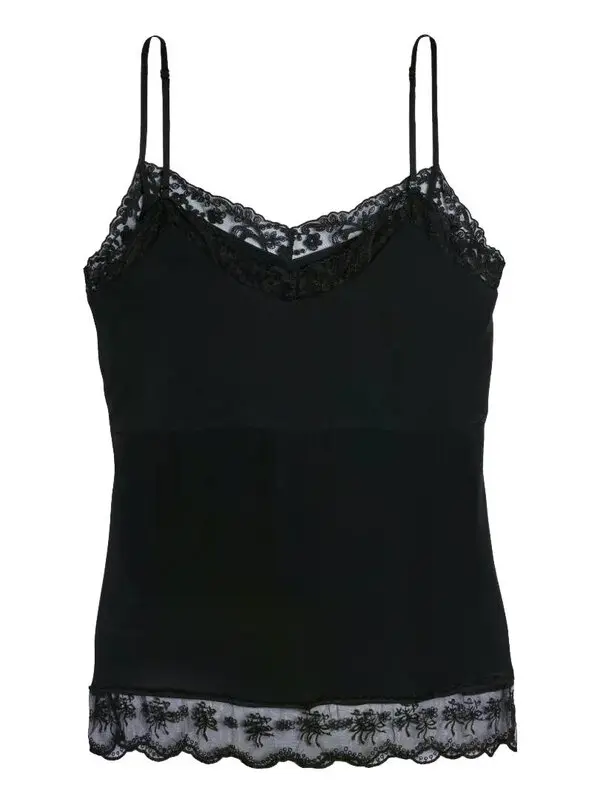 Simone Rocha Lace-trim Cami Top - Black