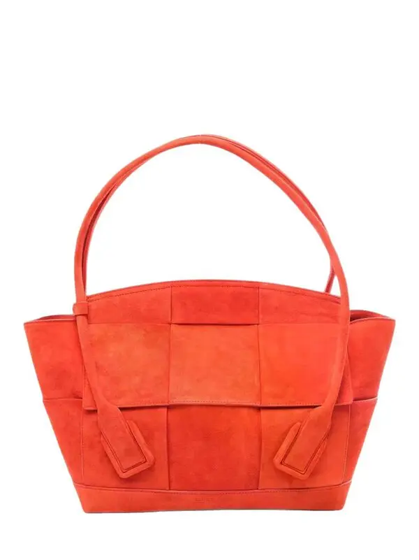 Bottega Veneta 2010s Arco Maxi Intrecciato Tote Bag - Orange