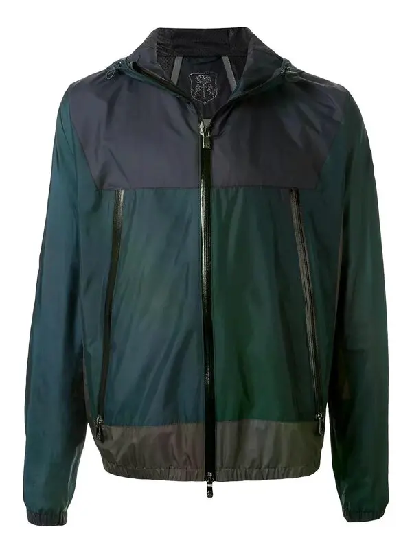 Corneliani Oversize Zip Windbreaker - Green