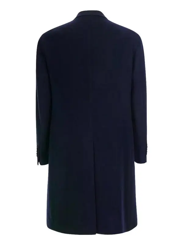 Tagliatore Double-breasted Peak-lapel Coat - Blue