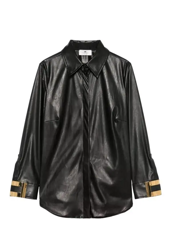 Elisabetta Franchi Tone Plaque Shirt - Black
