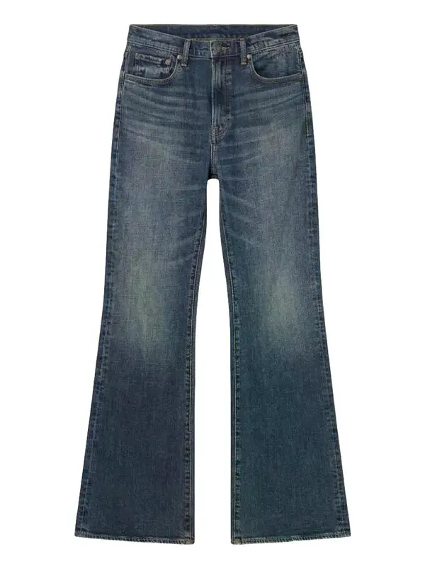 R13 Jane Jeans Medium Wash Flare - Blue